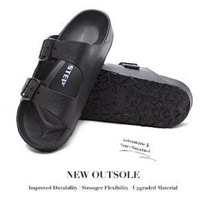 Weestep Essential Lightweight Double Buckle Slip-on Flat Adjustable Women's Men's Sandals