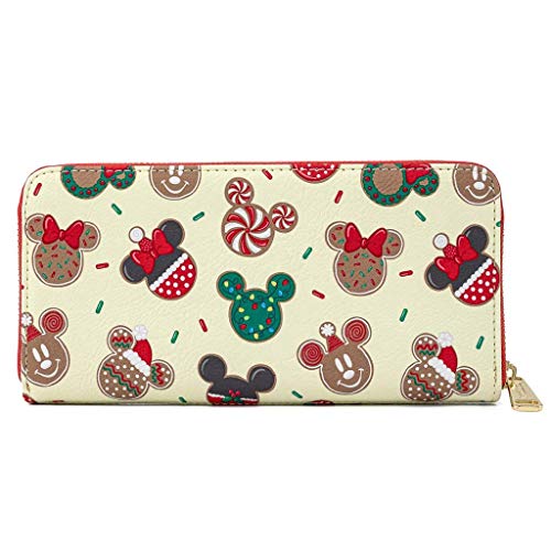 Loungefly Disney Mickey and Minnie Christmas Cookies Faux Leather Wallet