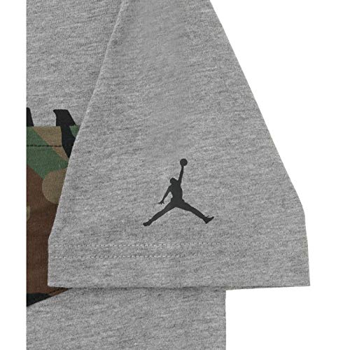 Nike Air Jordan Big Boys (8-20) Short-Sleeve Jumpman T-Shirt Jordan (Grey/Camo Pocket/Jumpman, Medium)