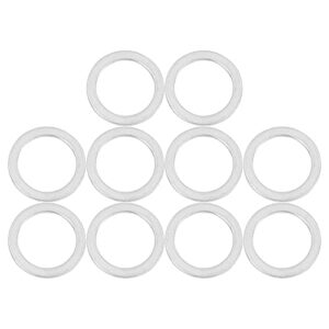 x autohaux 10pcs m18 silver tone car oil drain plug gaskets replacement for porsche 900-123-106-30