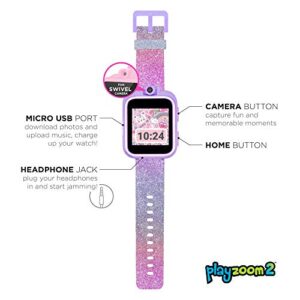 PlayZoom 2 Kids Smartwatch & Headphones - Video Camera Selfies STEM Learning Educational Fun Games, MP3 Music Player Audio Books Touch Screen Sports Digital Watch Gift for Kids Toddlers Boys Girls