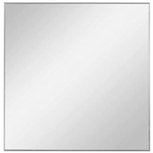 uttermost alexo silver square mirror 09716,1.25 x 28 x 28