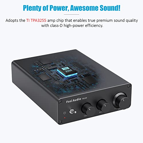 Fosi Audio TB10D 600W TPA3255 Power Amplifier Home Audio HiFi Stereo Class D Digital 2 Channel Integrated Mini Passive Speaker Amp