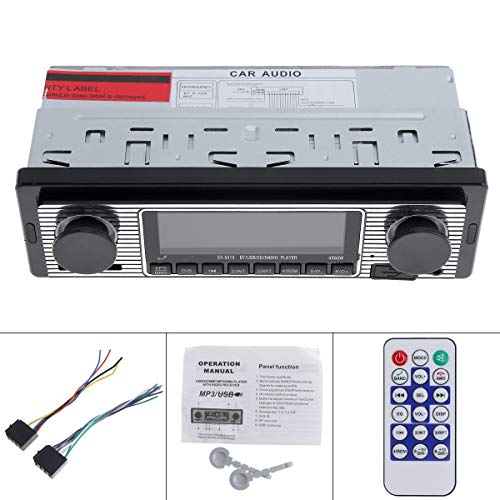 ePathChina 12V Bluetooth Car Radio MP3 Player Vehicle Stereo Audio Support FM / USB / SD / AUX with Remote Control