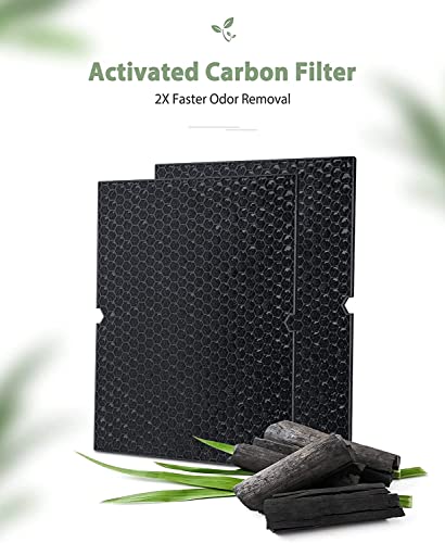 2-Set 5500-2 Air Purifier Replacement Filter for Winix 5500-2, H13 True HEPA Filter & Activated Carbon Filter Kit, Replace 116130 Filter H