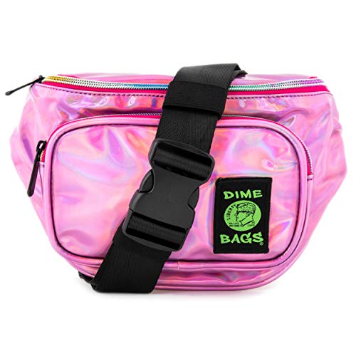 Dime Bags Party Pack | Festival and Party Fanny Pack | Water-Resistant Waist Bag (Disco Pink)