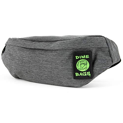 Dime Bags Puff Pack | Water-Resistant Fanny Pack | Athletic Waist Bag (Black)