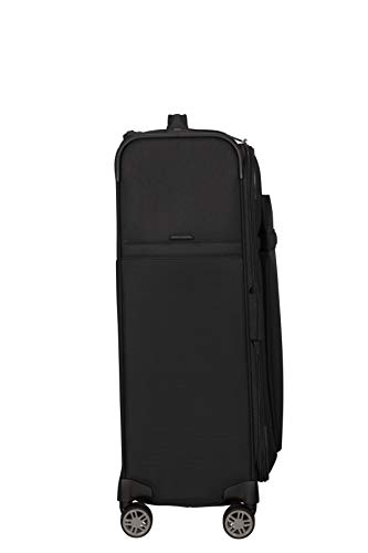 Samsonite Airea Luggage- Suitcase, Spinner M Expandable (67 cm - 81.5 L), Black (Black)