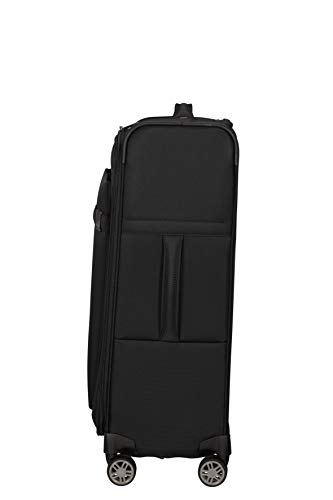 Samsonite Airea Luggage- Suitcase, Spinner M Expandable (67 cm - 81.5 L), Black (Black)