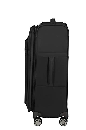 Samsonite Airea Luggage- Suitcase, Spinner M Expandable (67 cm - 81.5 L), Black (Black)