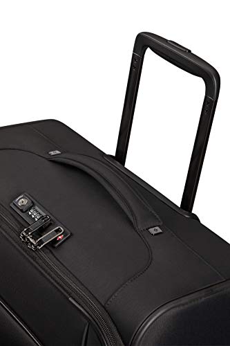 Samsonite Airea Luggage- Suitcase, Spinner M Expandable (67 cm - 81.5 L), Black (Black)