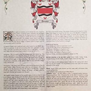 Tolley - Coat of Arms, Crest & History 11x17 Print - Surname Origin: Germany