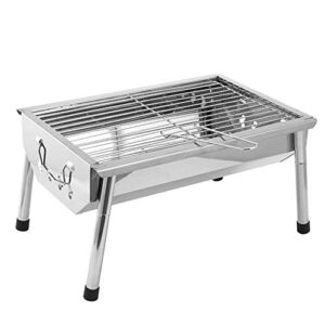 twdyc charcoal grill barbecue portable bbq stainless steel folding bbq grill camping grill tabletop grill for portable camping cooking small grill