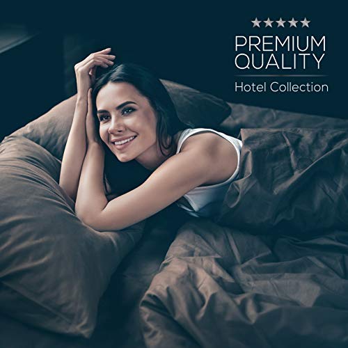 Mueller Ultratemp Bed Sheets Set, Super Soft 1800, 18-24 Inch Deep Pocket Sheets, Transfers Heat, Breathes Better, Hypoallergenic, Wrinkle, 6Pc, Dark Gray Queen