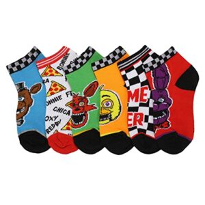 five nights at freddys horror video game youth 5-pack ankle socks