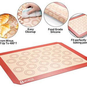 Stainless Steel Baking Sheet Tray Cooling Rack with Silicone Baking Mat Set, Cookie Pan with Cooling Rack, Set of 9 (3 Sheets + 3 Racks + 3 Mats), Non Toxic, Heavy Duty & Easy Clean