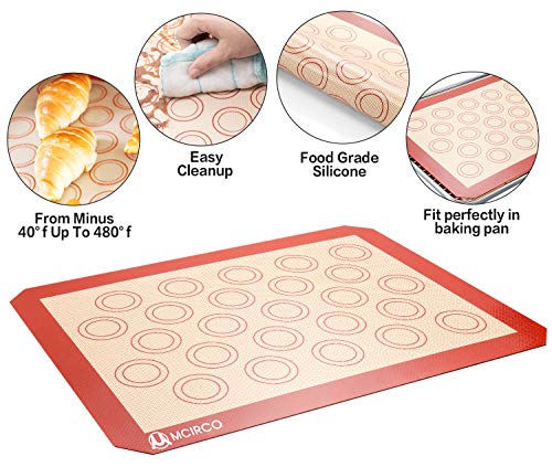 Stainless Steel Baking Sheet Tray Cooling Rack with Silicone Baking Mat Set, Cookie Pan with Cooling Rack, Set of 9 (3 Sheets + 3 Racks + 3 Mats), Non Toxic, Heavy Duty & Easy Clean