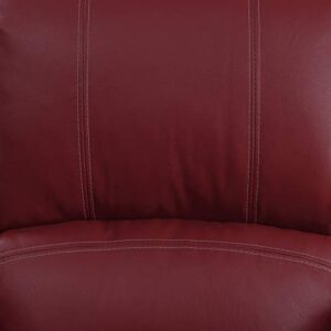 Acme Furniture PU Upholstered Power Recliner with USB Port, Red