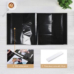 potricher Linen Hardcover Photo Album 4x6 1000 Photos Large Capacity for Family Wedding Anniversary Baby Vacation (Gray, 1000 Pockets)