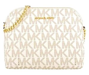 michael kors large dome crossbody (vanilla)