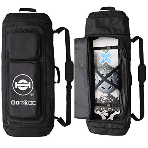 GoRide Elite Electric Longboard Skateboard Backpack Bag Carrier with Laptop Holder (Black)