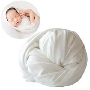 zeroest newborn photography stretch wrap boy girl baby wraps photography props baby photo prop stretch blanket for baby (white)