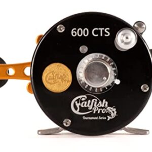 Catfish Pro Tournament Series Round Baitcasting Fishing Reel 600 CTS