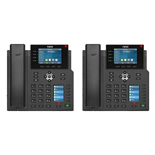 Fanvil X5U 2-Units High-End IP Phone 16 SIP Lines Dual Gigabit Port PoE Integrated