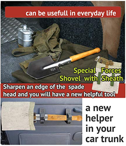 Shovel 1984 Special Forces Shovel Includes Sheath Shovel Stainless Steel with Pouch