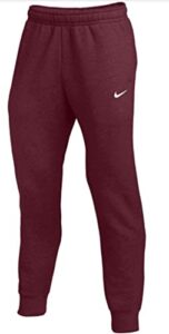 nike club men's training joggers (dark maroon, x-large)