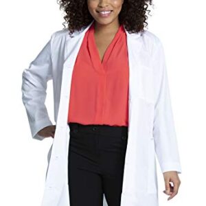 Cherokee Women Scrubs Lab Coat 37" CK421, M, White