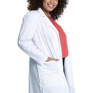 Cherokee Women Scrubs Lab Coat 37" CK421, M, White