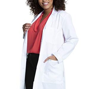 Cherokee Women Scrubs Lab Coat 37" CK421, M, White