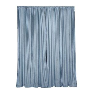 BalsaCircle 10 ft x 10 ft Dusty Blue Polyester Photography Backdrop Drapes Curtains Panels - Wedding Events Decorations Home Party Reception Supplies