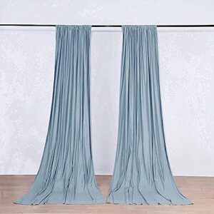 balsacircle 10 ft x 10 ft dusty blue polyester photography backdrop drapes curtains panels - wedding events decorations home party reception supplies