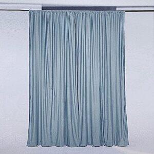 BalsaCircle 10 ft x 10 ft Dusty Blue Polyester Photography Backdrop Drapes Curtains Panels - Wedding Events Decorations Home Party Reception Supplies