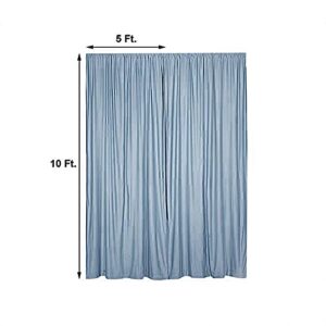 BalsaCircle 10 ft x 10 ft Dusty Blue Polyester Photography Backdrop Drapes Curtains Panels - Wedding Events Decorations Home Party Reception Supplies