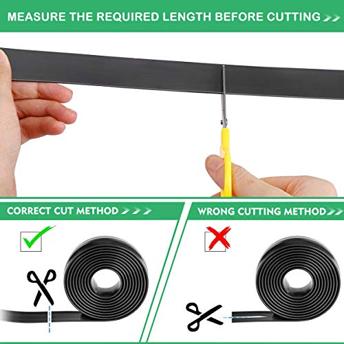 16 Feet Boundary Strips Magnetic Tape Markers Compatible for Neato Shark ION IQ Robot Vacuum 750 871 761R85,Eufy RoboVac 30 Robotic xiaomi Roborock S5 Black