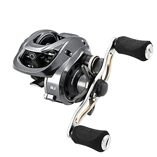 SeaKnight FALCAN2 Baitcasting Fishing Reel, 17.6LB Max Drag & Magnet Braking System Baitcasters, 7.2:1/8.1:1 Gear Ratio Low Profile Caster Reel