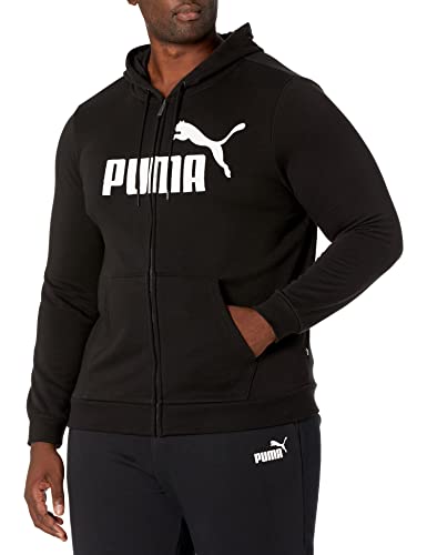 PUMA Men's Essentials Small Logo Hoodie, Black, XL