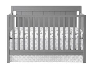 oxford baby lazio 4-in-1 convertible crib, dove gray, greenguard gold certified