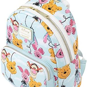 Loungefly Disney Winnie the Pooh Balloon Friends Womens Double Strap Shoulder Bag Purse