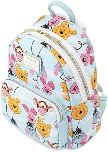 Loungefly Disney Winnie the Pooh Balloon Friends Womens Double Strap Shoulder Bag Purse