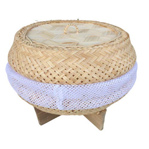 Sticky Rice Basket Steamer Woven Bamboo Cookware Pot