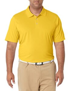 amazon essentials men's regular-fit quick-dry golf polo shirt (available in big & tall), golden yellow, xx-large