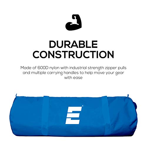 Epoch Sideline Team Bag - Extra Large Duffle Bag with Multiple Compartments - Waterproof Athletic Bag, Royal