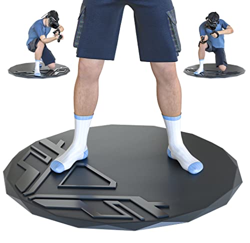 XPACK VR Mat - 35" Round Anti Fatigue Mat - Virtual Reality Matt Helps Determine Direction and Position of Your Feet During Game, Prevents Players from Hitting and Breaking Objects in Surroundings