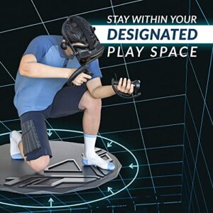 XPACK VR Mat - 35" Round Anti Fatigue Mat - Virtual Reality Matt Helps Determine Direction and Position of Your Feet During Game, Prevents Players from Hitting and Breaking Objects in Surroundings