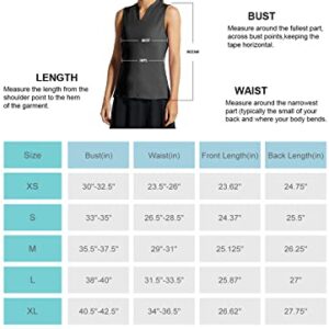 BALEAF Women's Sleeveless Golf Tennis Shirts Lightweight Quick Dry V-Neck Tank Tops Polo Black M