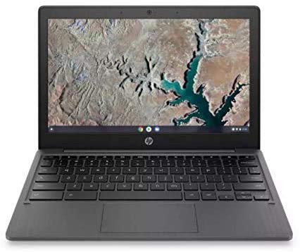 HP Chromebook 11-inch HD Laptop, MediaTek MT8183, MediaTek Integrated Graphics, 4 GB RAM, 32 GB eMMC Storage, Chrome OS (Gray)